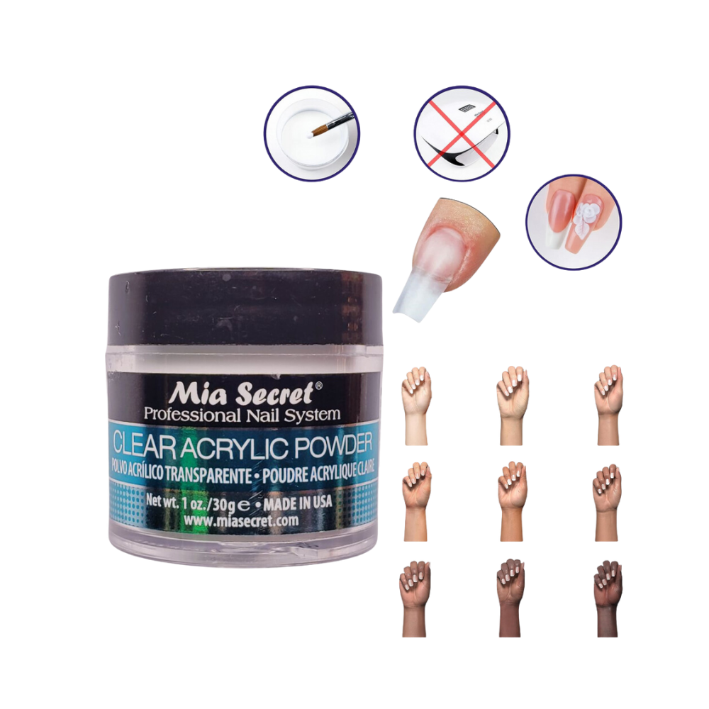 Manos y Pies - Acrílico Clear Powder 1oz/30g
